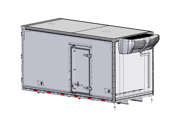 Design: 4.8m Dual Temp Refrigerated Truck Bodies - TOPOLO-TRUCK